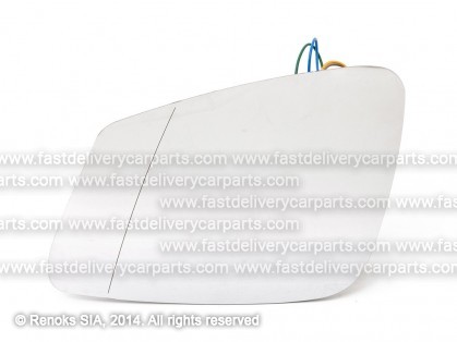 BMW X1 E84 09->15 spoguļa ieliktnis L apsildāms sfērisks 4pins 12->15